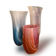 Narrow Drop Vessels – Fire Glass Studio