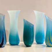 Narrow Drop Vessels – Fire Glass Studio