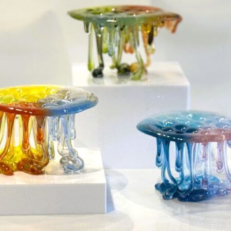 Dripping Glass Sculpture – Fire Glass Studio